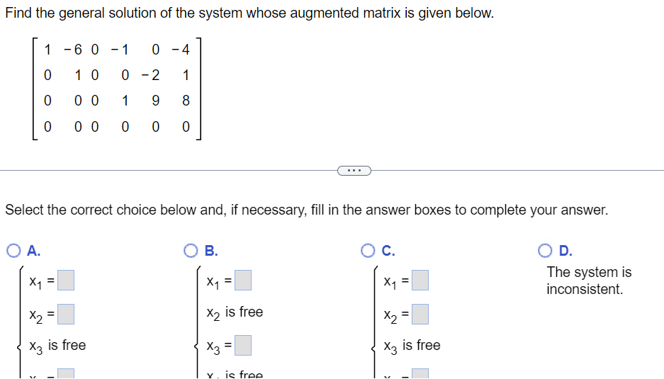 Solved Find the general solution of the system whose | Chegg.com