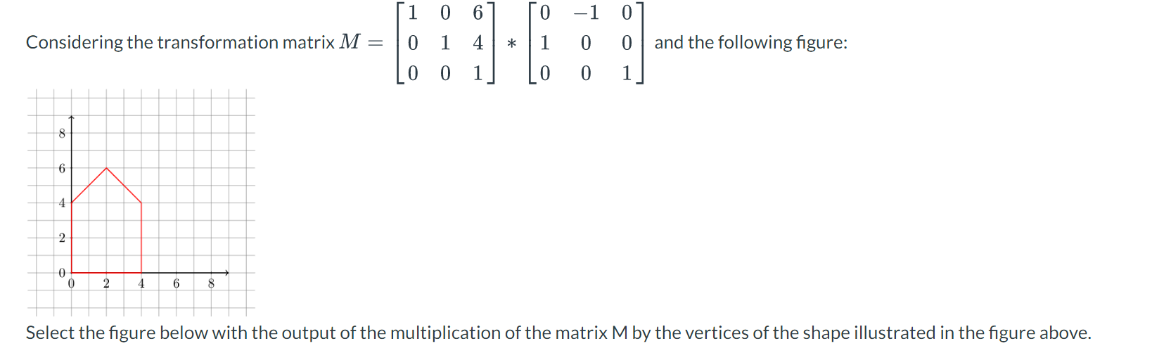 Solved Considering the transformation matrix | Chegg.com