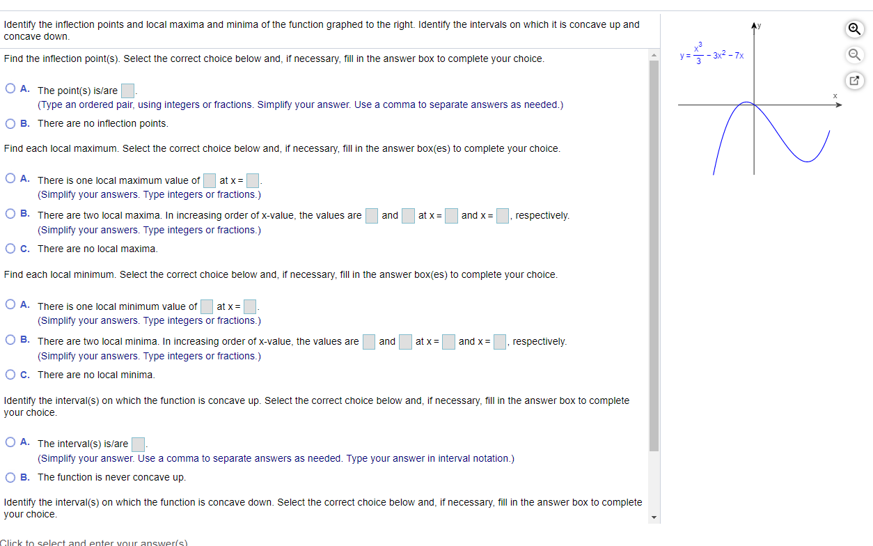 Solved Identify the inflection points and local maxima and | Chegg.com