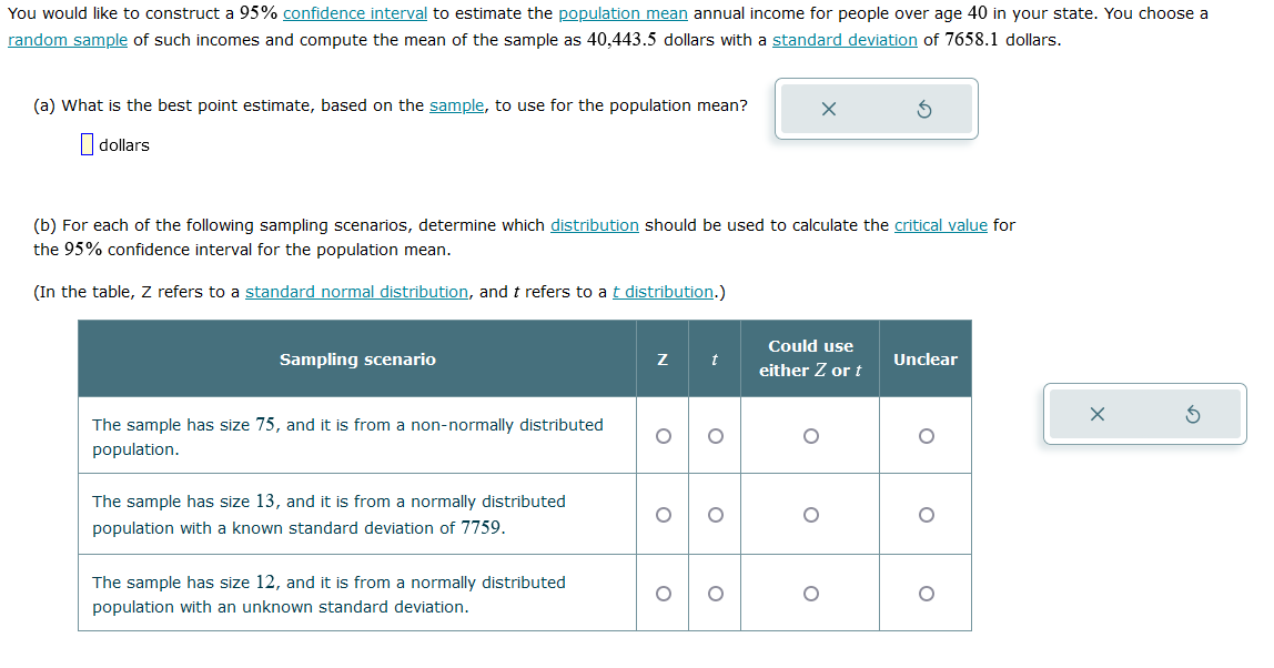 Solved (b) For each of the following sampling scenarios, | Chegg.com