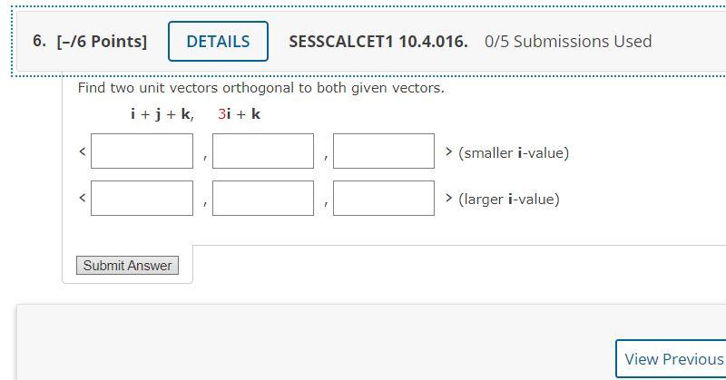 Solved 6. [-16 Points] DETAILS SESSCALCET1 10.4.016. 0/5 | Chegg.com