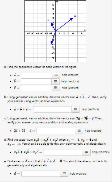 Solved a. ﻿Find the coordinate vector for each vector in the | Chegg.com