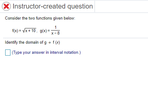 Solved Instructor-created question Consider the two | Chegg.com