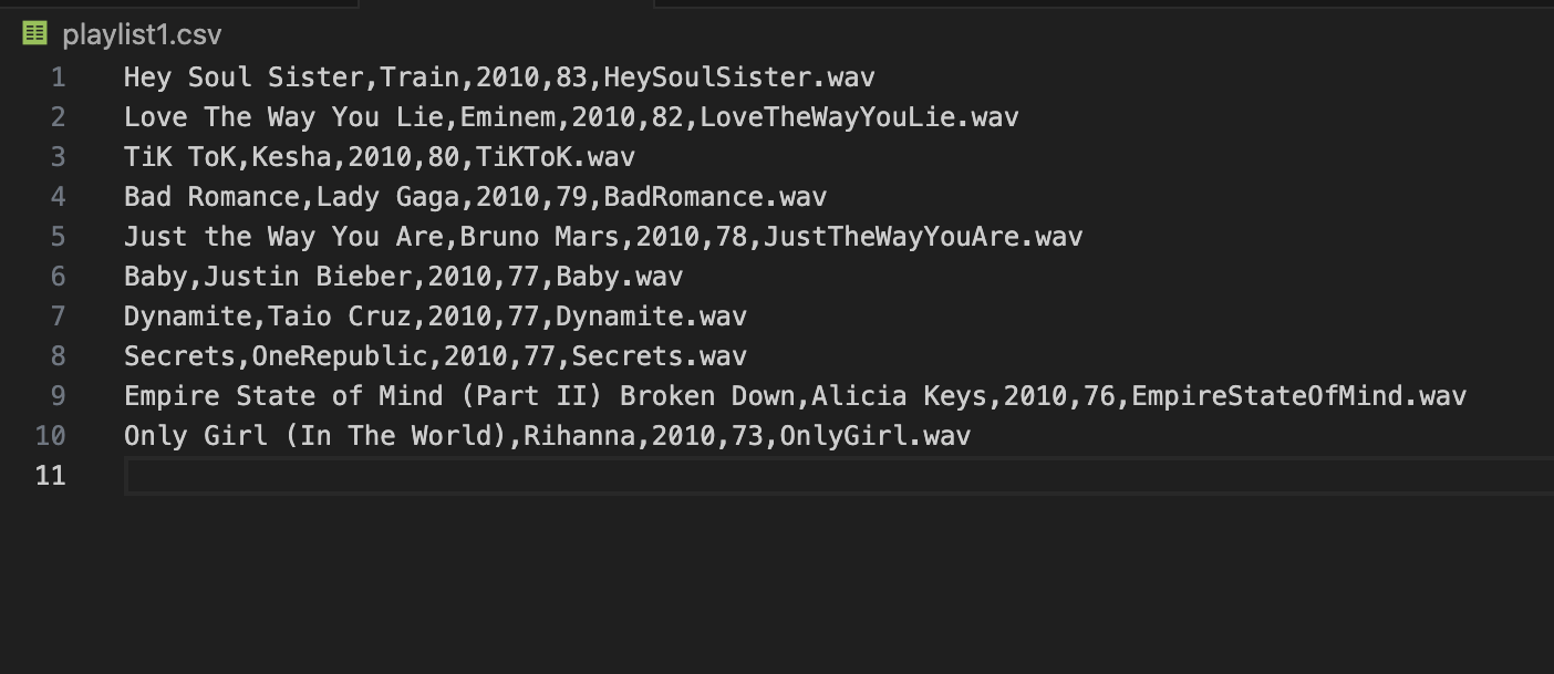 Solved 7. shufflePlaylist This method shuffles a specified | Chegg.com