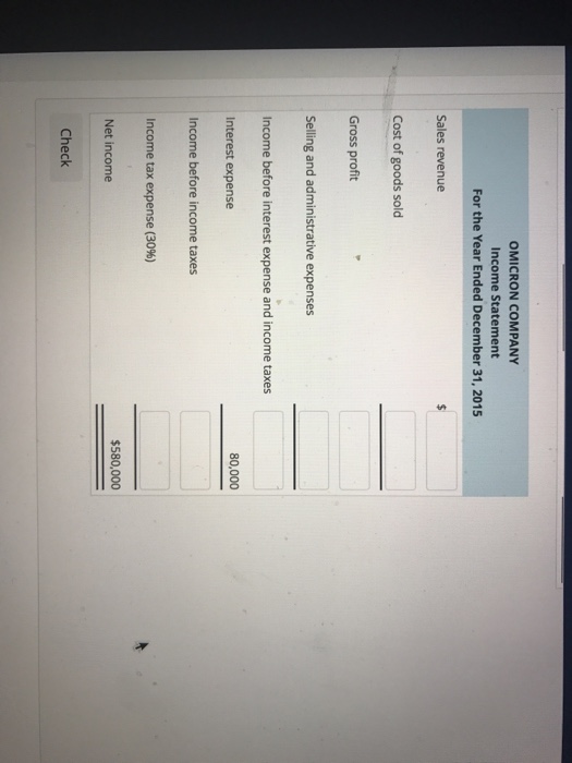 Solved Constructing Statements from Ratio Data The following | Chegg.com