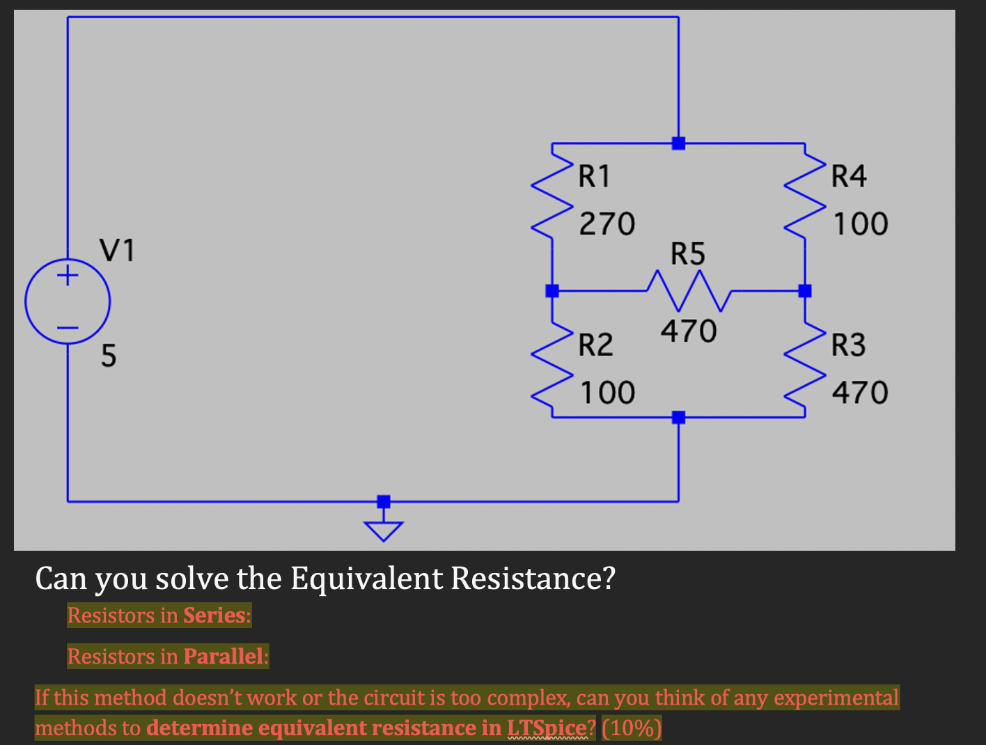Can you solve the Equivalent Resistance? When solving | Chegg.com