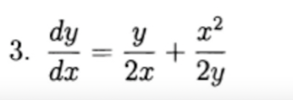 Solved dxdy=2xy+2yx2 | Chegg.com