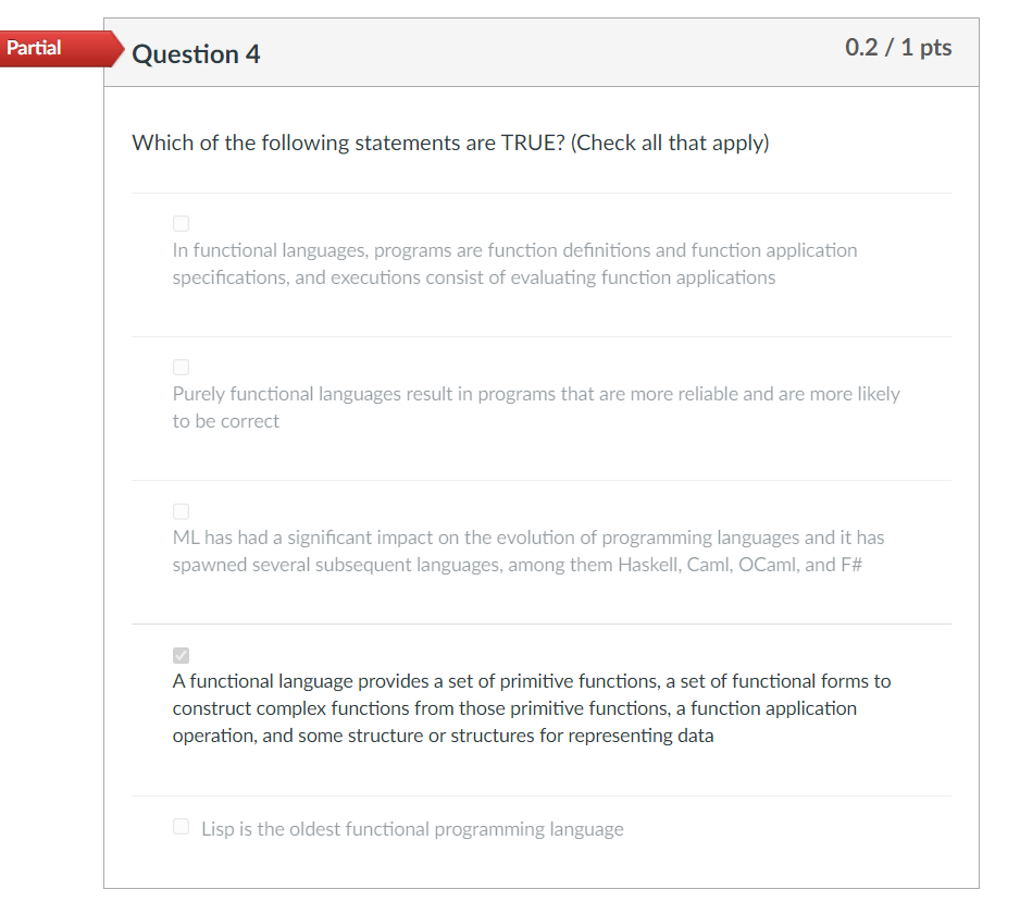 Solved Which of the following statements are TRUE? (Check | Chegg.com