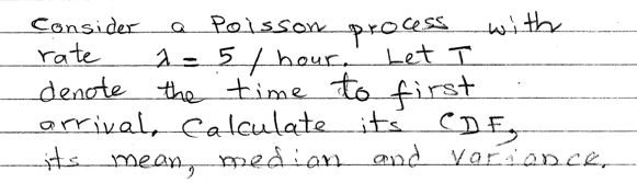 Solved Consider a Poisson process with rate 1-5/hour. Let I | Chegg.com