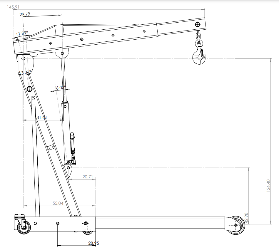 Solved Calculate the forces in each section while having a | Chegg.com