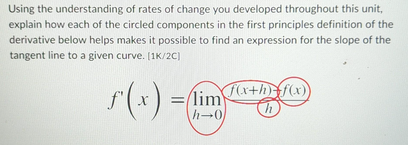Solved Using the understanding of rates of change you | Chegg.com