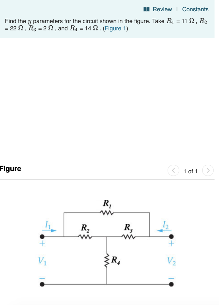 Solved Find the y parameters for the circuit shown in | Chegg.com
