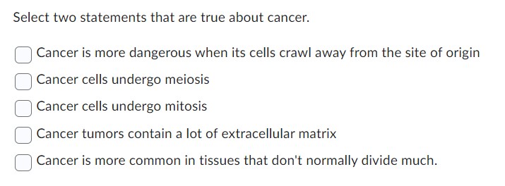 Solved Select two statements that are true about | Chegg.com