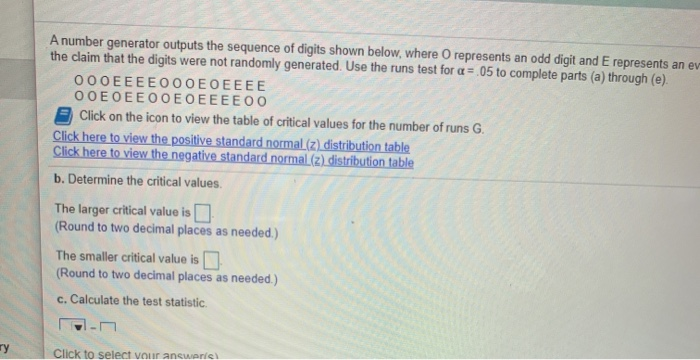 Solved A number generator outputs the sequence of digits | Chegg.com