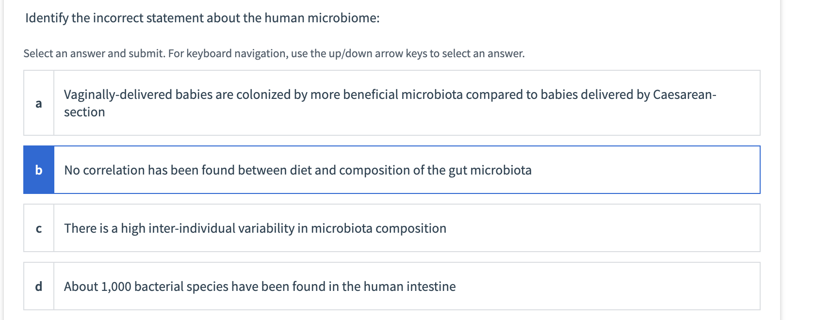 Solved Identify the incorrect statement about the human | Chegg.com