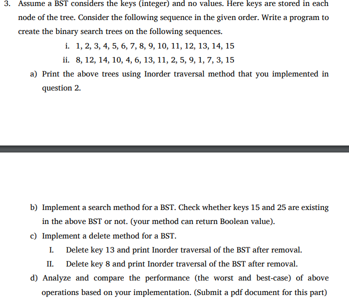 Solved You have to write a programing for the following tree | Chegg.com