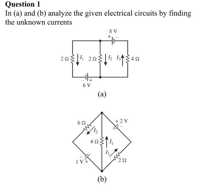 Solved Question 1 In (a) and (b) analyze the given | Chegg.com
