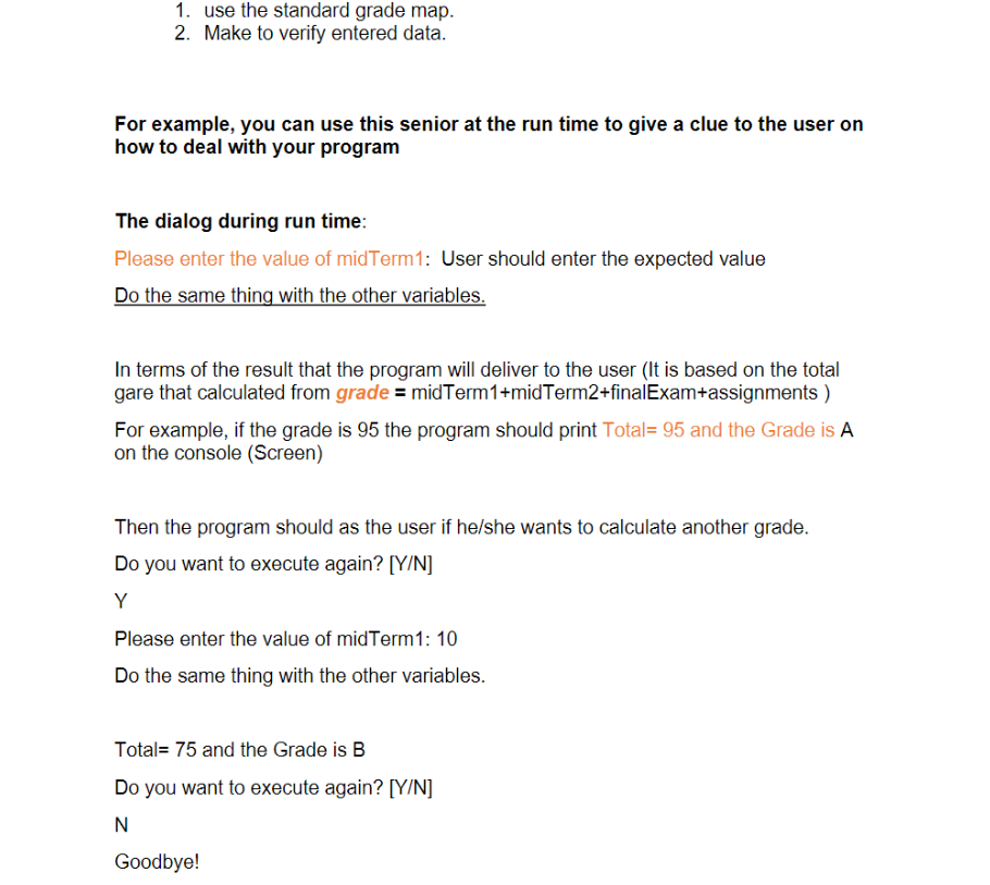 Solved Write A Full Java Program Called Finalgrade That Chegg