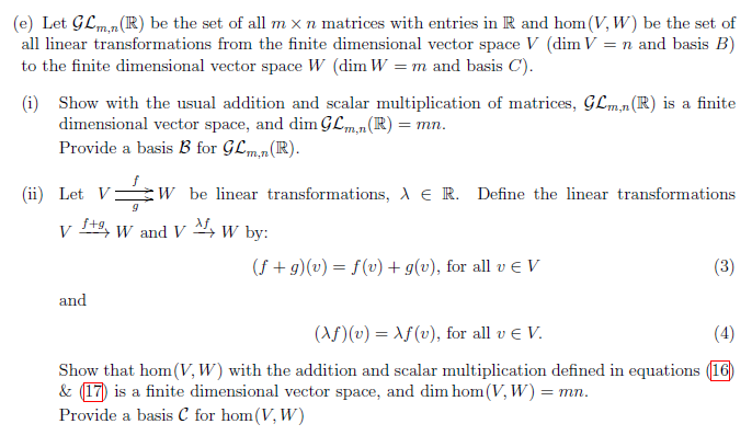 Solved Problem 4 (Kernel, Rank, Matrices). (a) Given a | Chegg.com