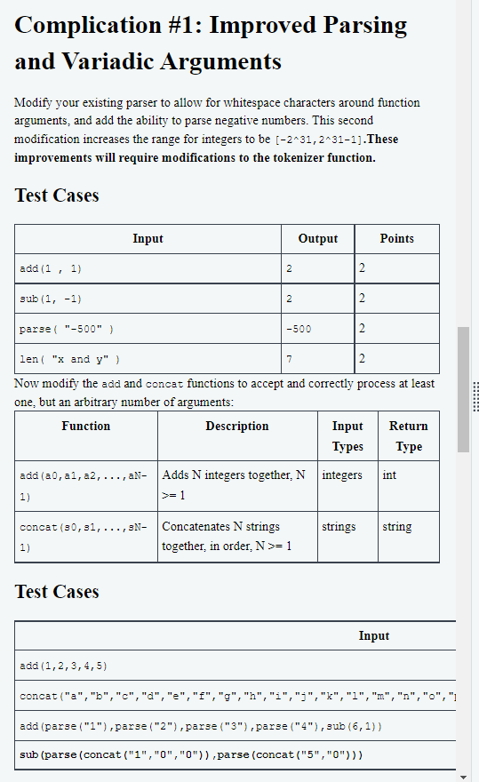 Complication 1 Improved Parsing And Variadic