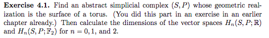 Solved Exercise 4.1 Find an abstract simplicial complex | Chegg.com