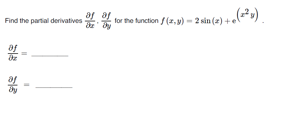 Solved by an EXPERT Find the partial derivatives delfdelx,delfdely ﻿for | Chegg.com