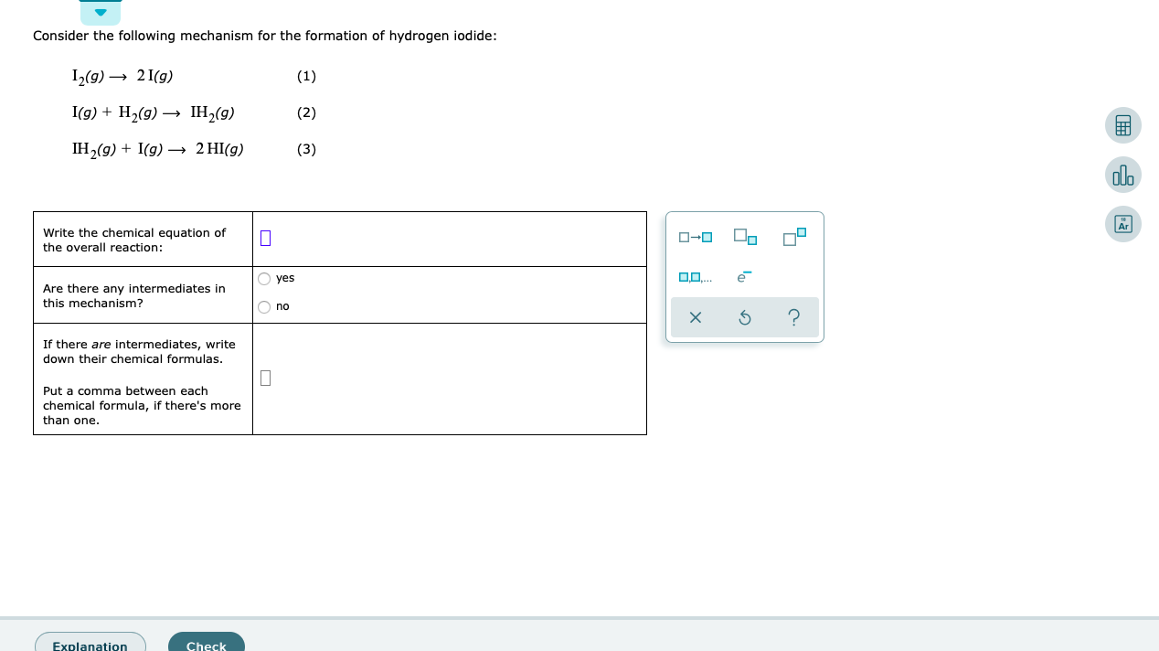Solved Consider the following mechanism for the formation of | Chegg.com