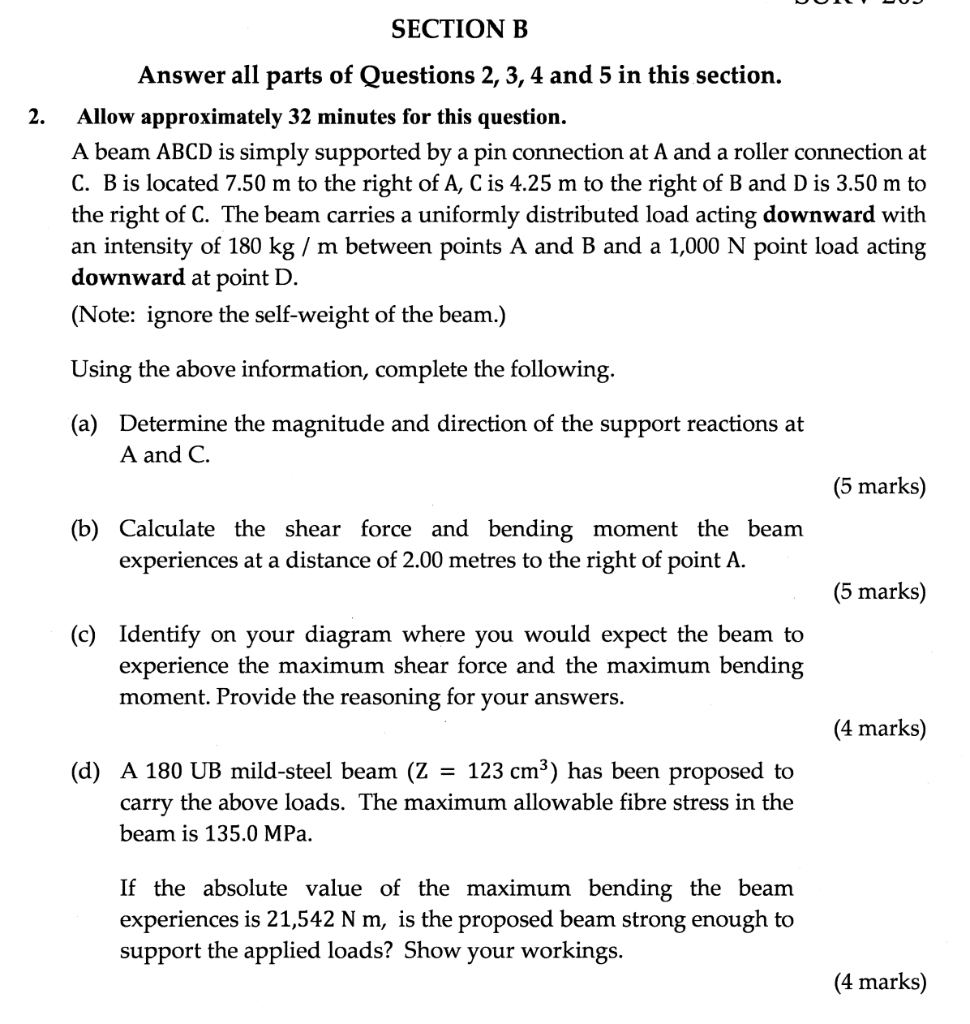 Solved SECTION B Answer all parts of Questions 2, 3, 4 and 5 | Chegg.com