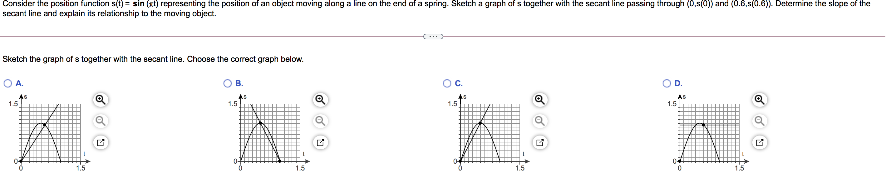 Solved Consider the position function s(t) = sin (at) | Chegg.com