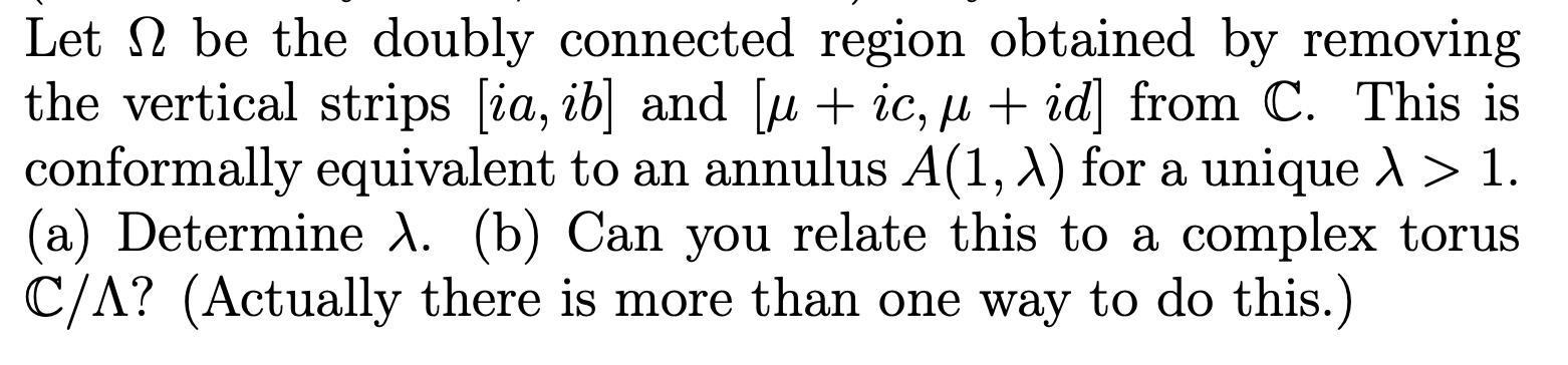 Solved Let Ω be the doubly connected region obtained by | Chegg.com