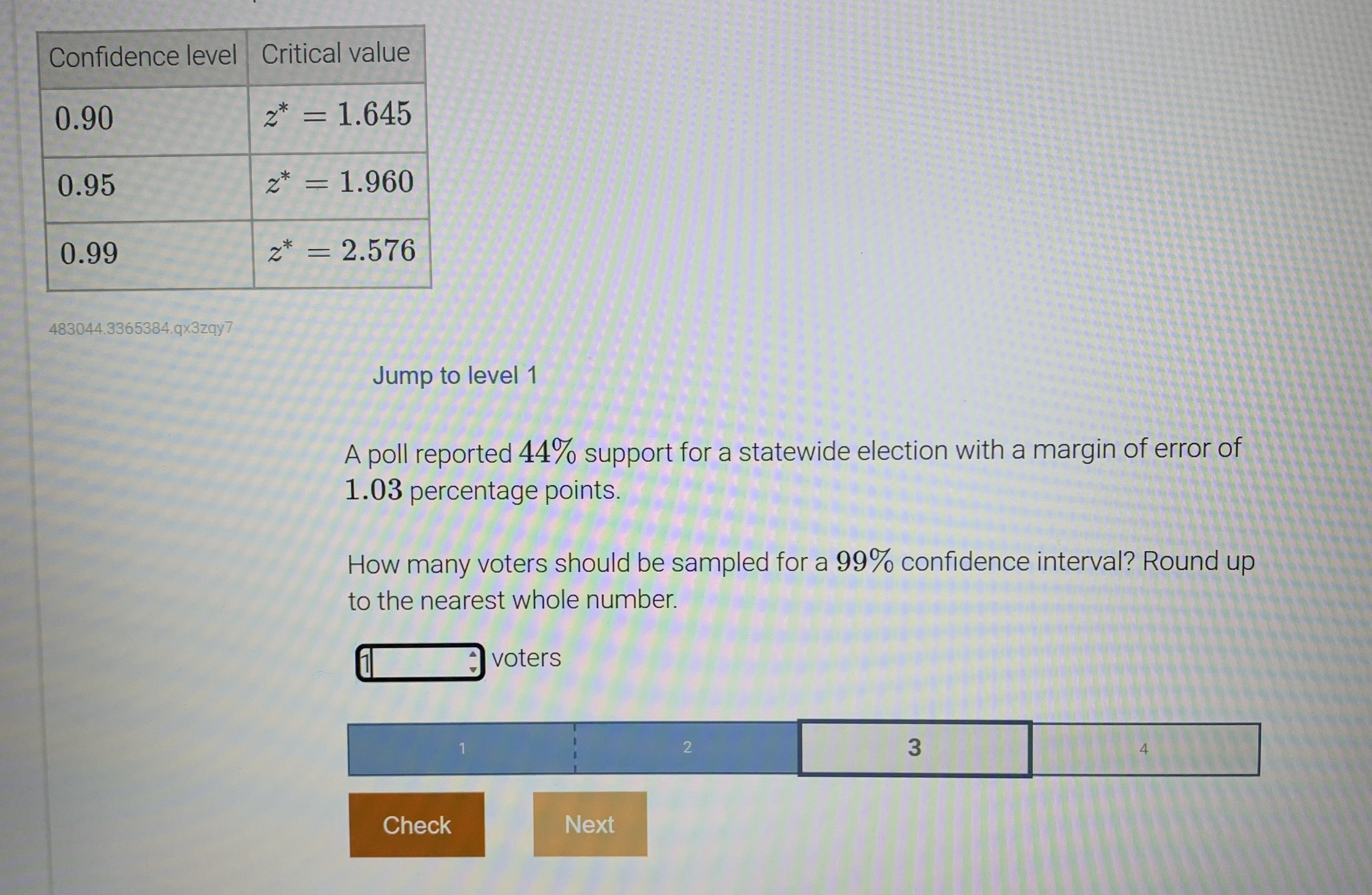 Solved Jump to level 1 A poll reported 44% support for a | Chegg.com