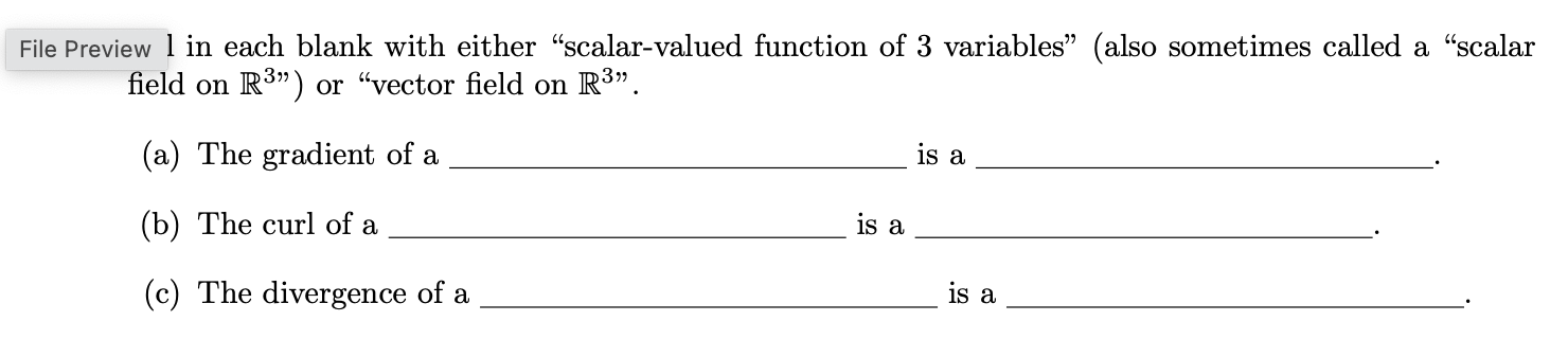 Solved File Preview l in each blank with either | Chegg.com