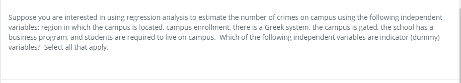 Solved Suppose you are interested in using regression | Chegg.com