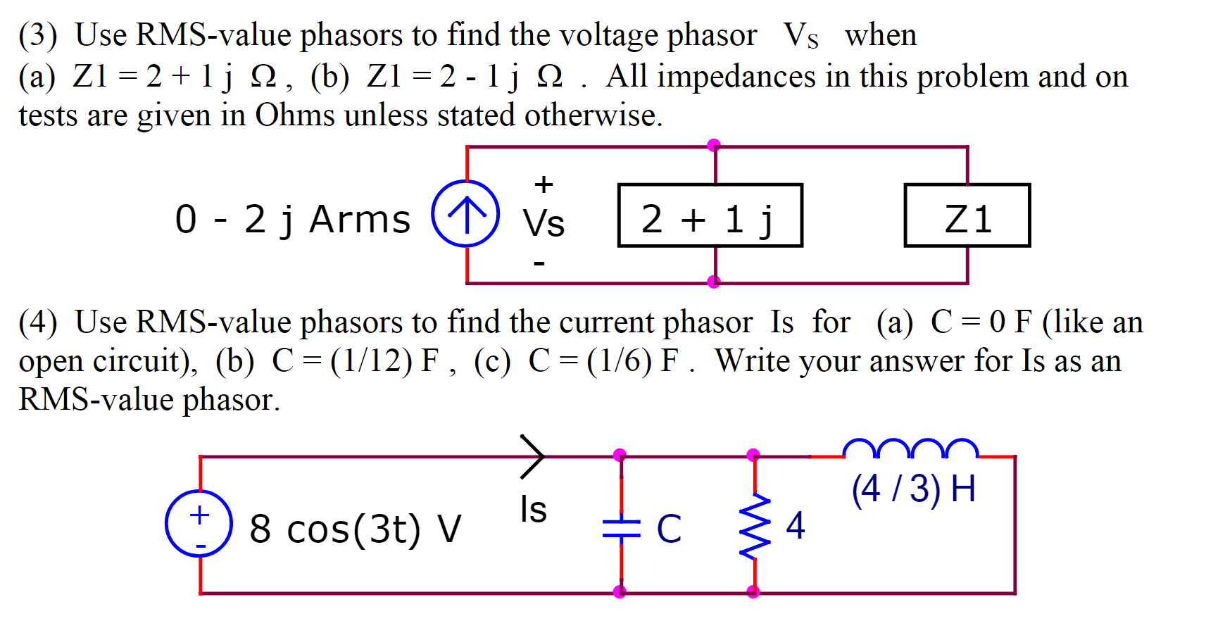 Solved (2) (a) What is the power factor of the RLC | Chegg.com