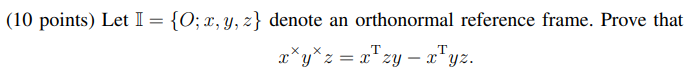 Solved (10 points) Let I = {0; x, y, z} denote an | Chegg.com