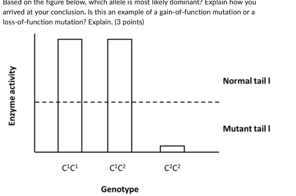 Solved Based on the figure below, which allele is most | Chegg.com