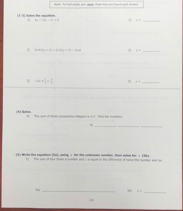 Solved Note: For full credit, you must show how you found | Chegg.com