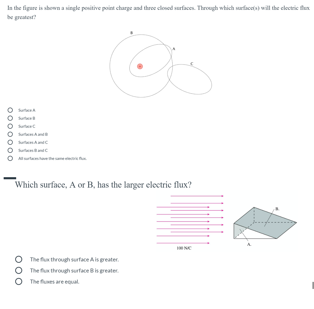 Solved In the figure is shown a single positive point charge | Chegg.com