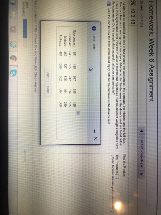 Solved Homework Week 6 Assignment Score 0 Of 4 Pts
