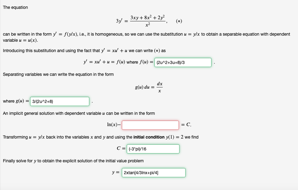 Solved The equation 3y′=x23xy+8x2+2y2, can be written in the | Chegg.com
