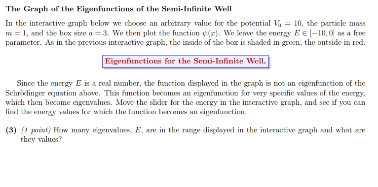 Solved Eigenfunctions in Quantum Mechanics We solve the | Chegg.com