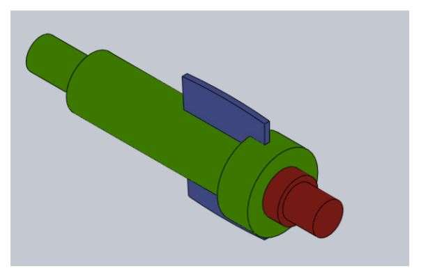 Solved The assembly shown is made of three different parts: | Chegg.com