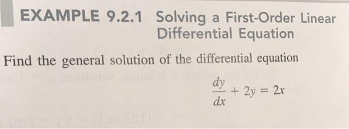Solved First-order linear differential equation problem! | Chegg.com