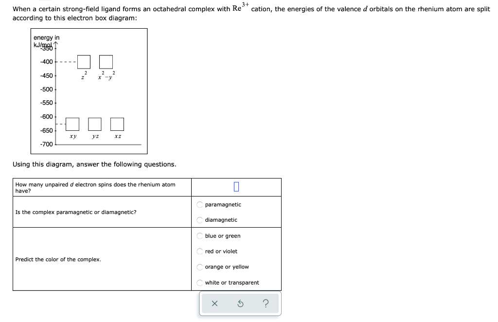 Solved When a certain strong-field ligand forms an | Chegg.com