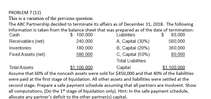 Solved PROBLEM 7 (12) This is a variation of the previous | Chegg.com
