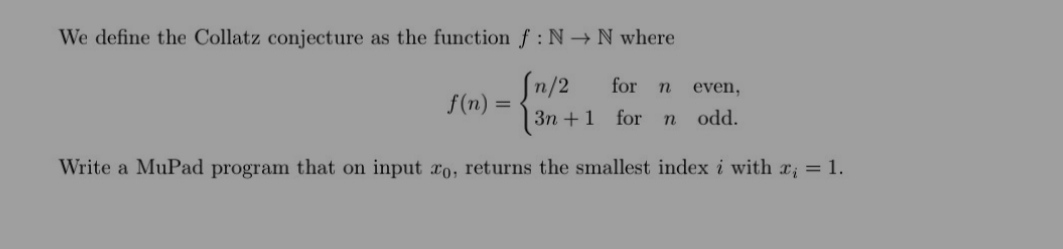 Solved MUPAD code only please, nothing else.We define the | Chegg.com