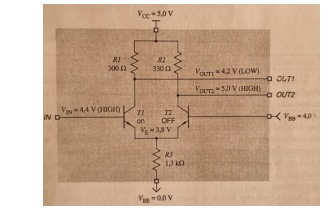 Logic functions with bipolar transistors Construct | Chegg.com
