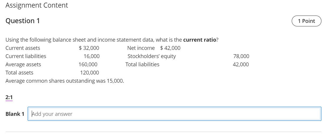 Solved Assignment Content Question 1 Using the following | Chegg.com