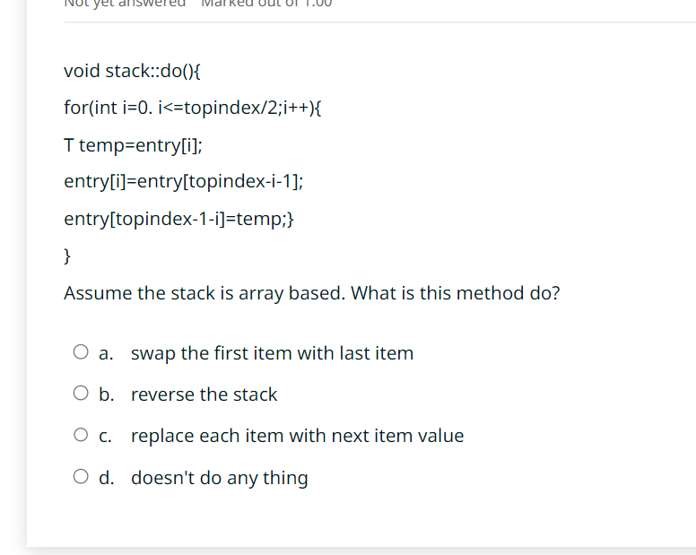 Solved void stack::do(){for(int i=0. ﻿i