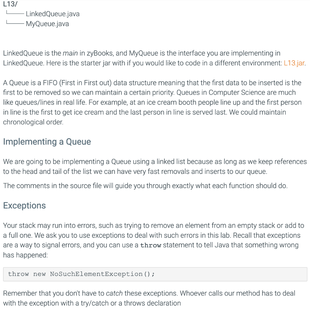 Solved L13 Linkedqueuejava Myqueuejava Linkedqueue Is The 9278